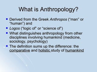 Introduction to Physical Anthropology | PPT