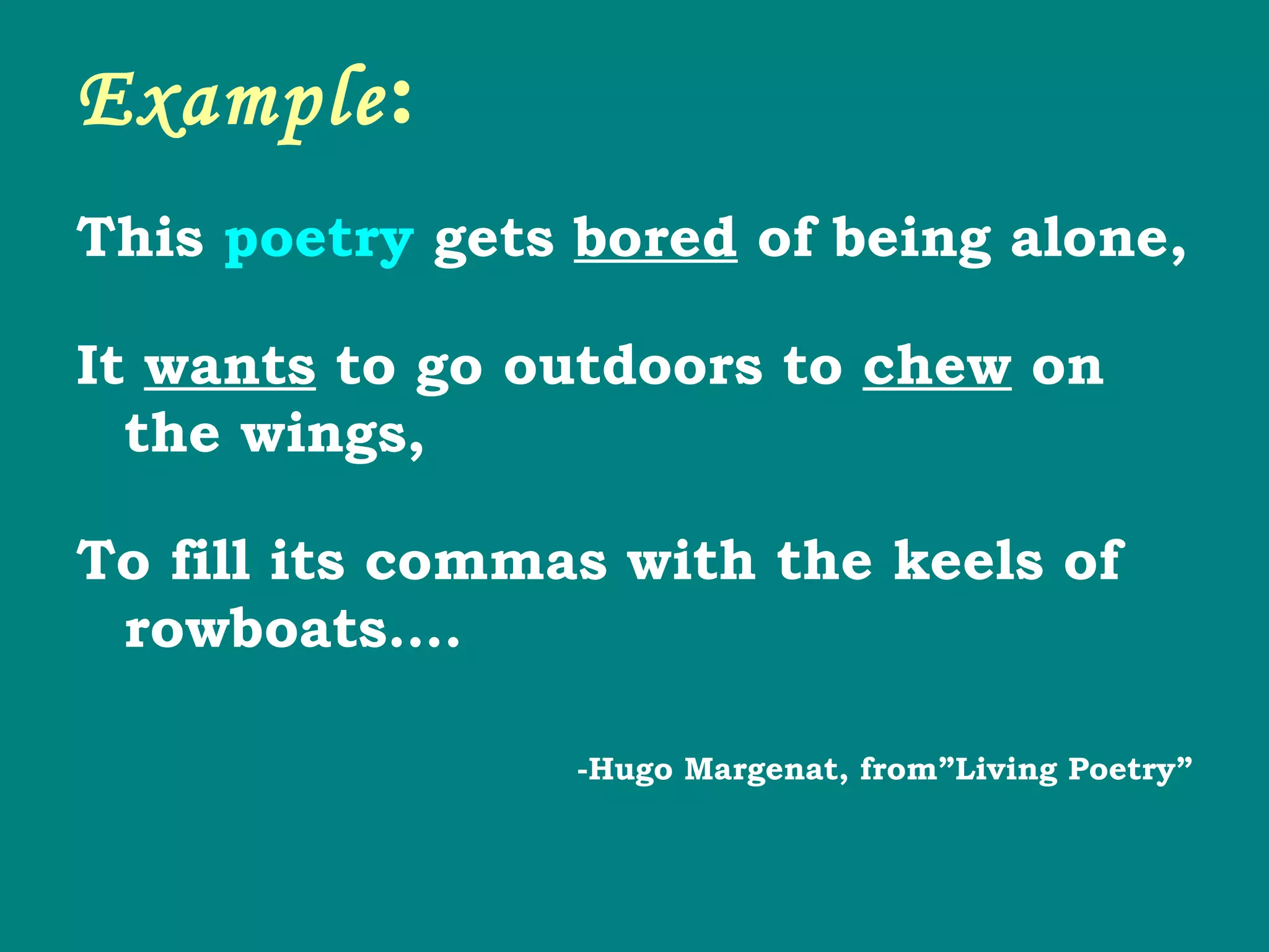 Introduction To Poetic Terminology | PPT | Poetry | Books and Literature