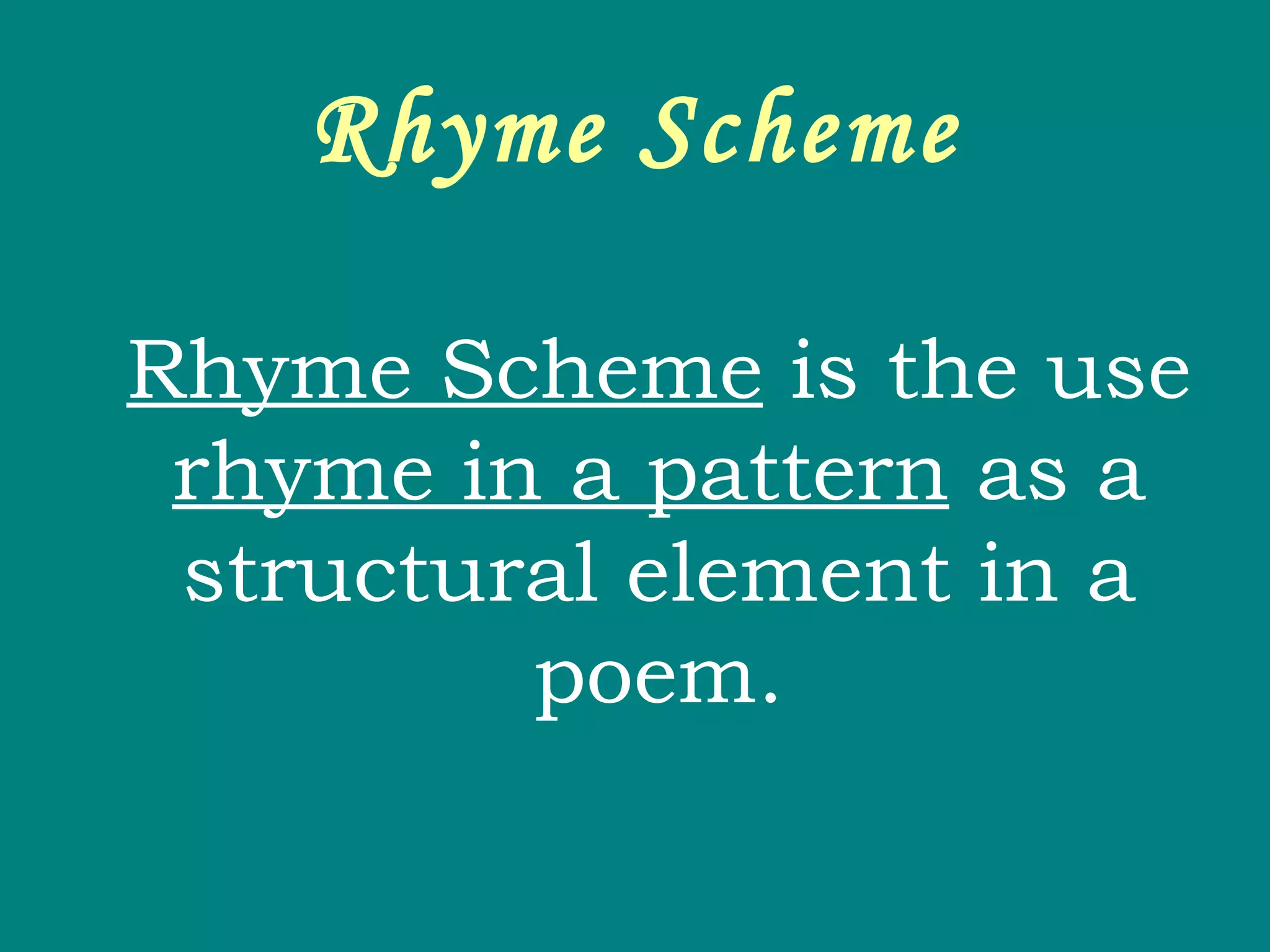 Introduction To Poetic Terminology | PPT