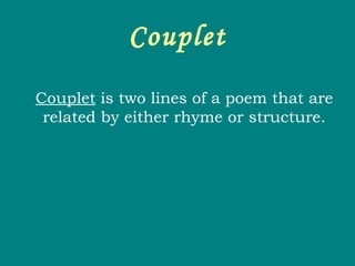 Introduction To Poetic Terminology | PPT