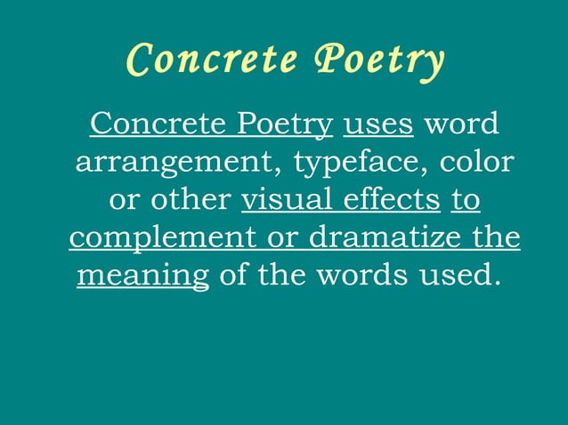 Introduction To Poetic Terminology | PPT | Poetry | Books and Literature