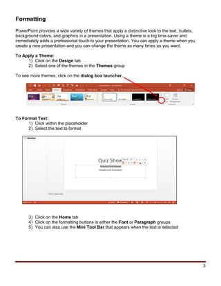 Introduction to-power point-2016 | PDF | Desktop Publishing | Computer Software and Applications