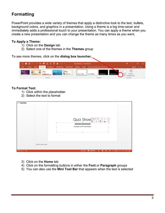 Introduction to-power point-2016 | PDF | Desktop Publishing | Computer ...