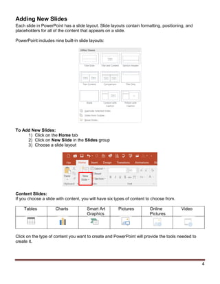Introduction to-power point-2016 | PDF