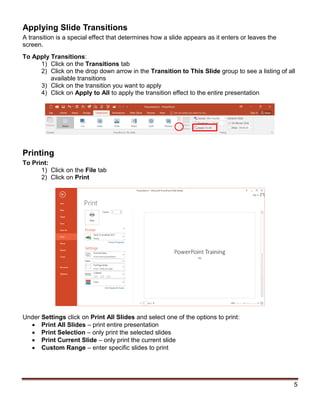 Introduction to-power point-2016 | PDF | Desktop Publishing | Computer Software and Applications