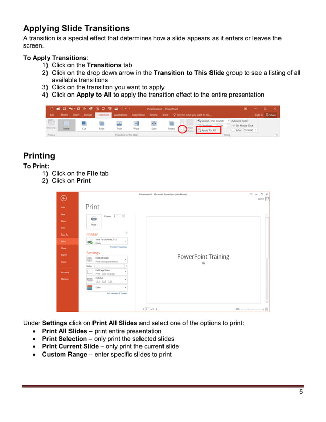 Introduction to-power point-2016 | PDF | Desktop Publishing | Computer ...