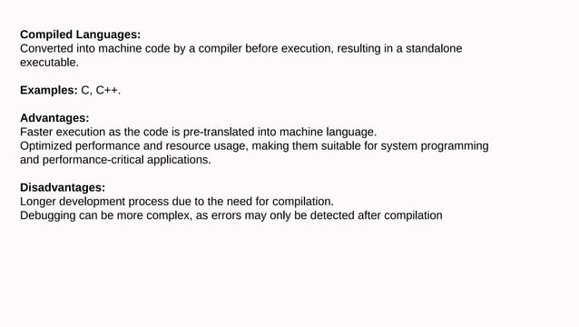 Introduction To Programming Languagespptx Programming Languages