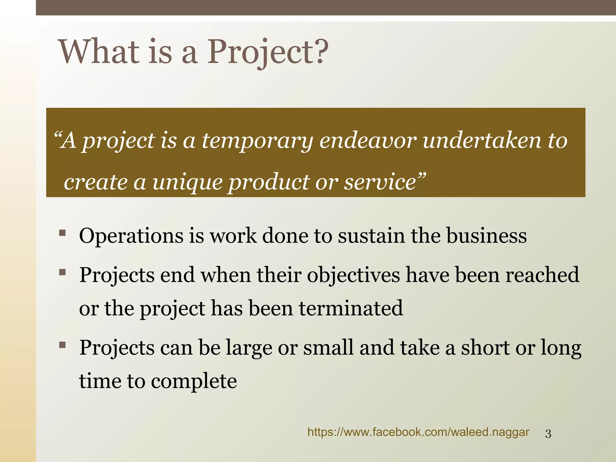 Introduction to Project Management | PPT