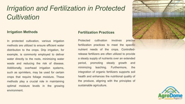 Introduction To Protected Cultivationpptx Agriculture Industries