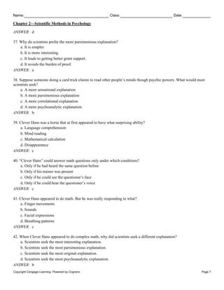 Introduction to Psychology 11th Edition Kalat Test Bank | PDF