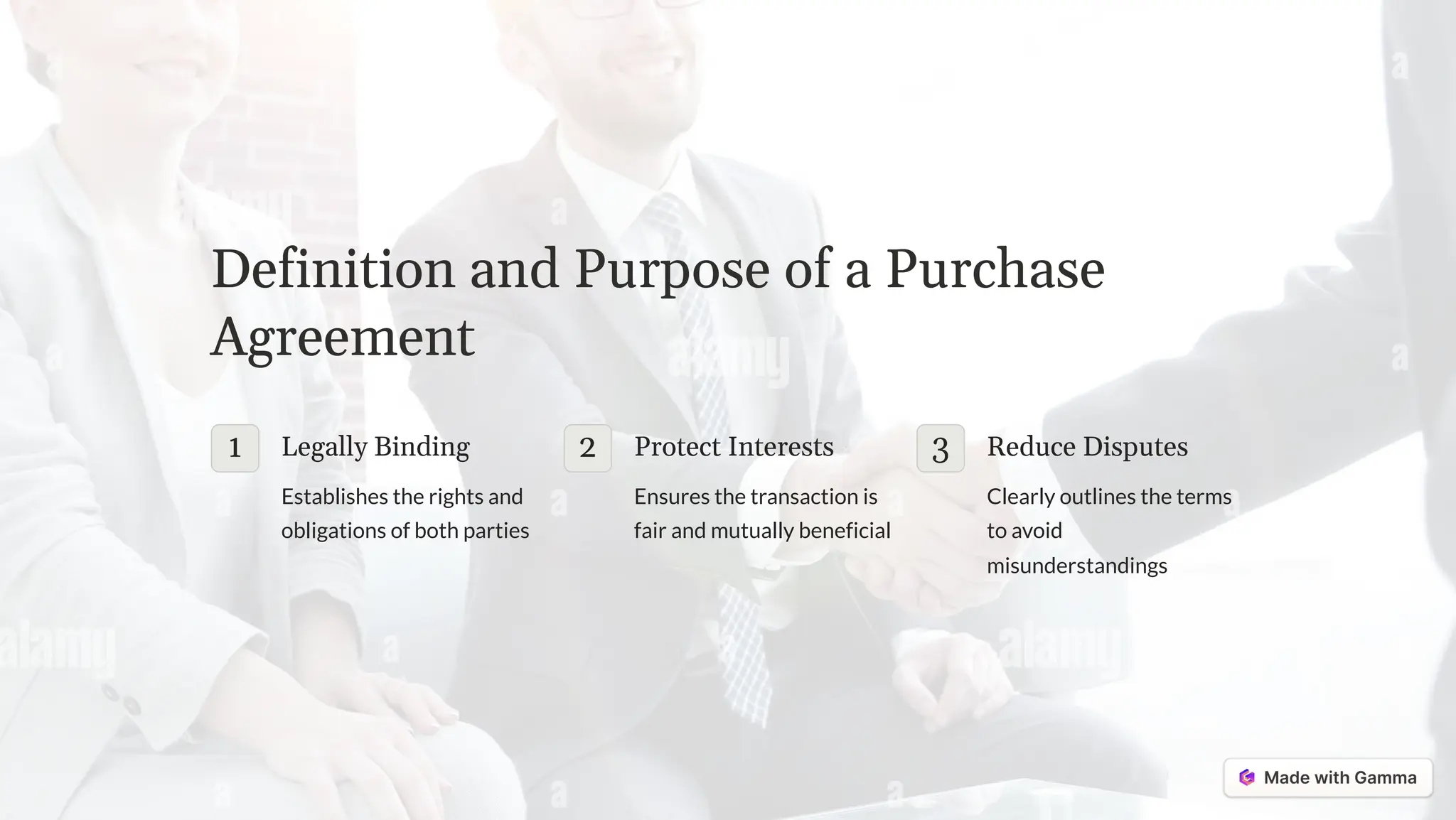 Introduction to Purchase Agreements (PPT) | PDF