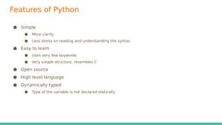 Introduction to Python | PDF