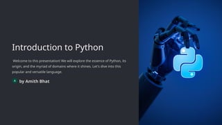 First of all, what is Python? According t | PPT
