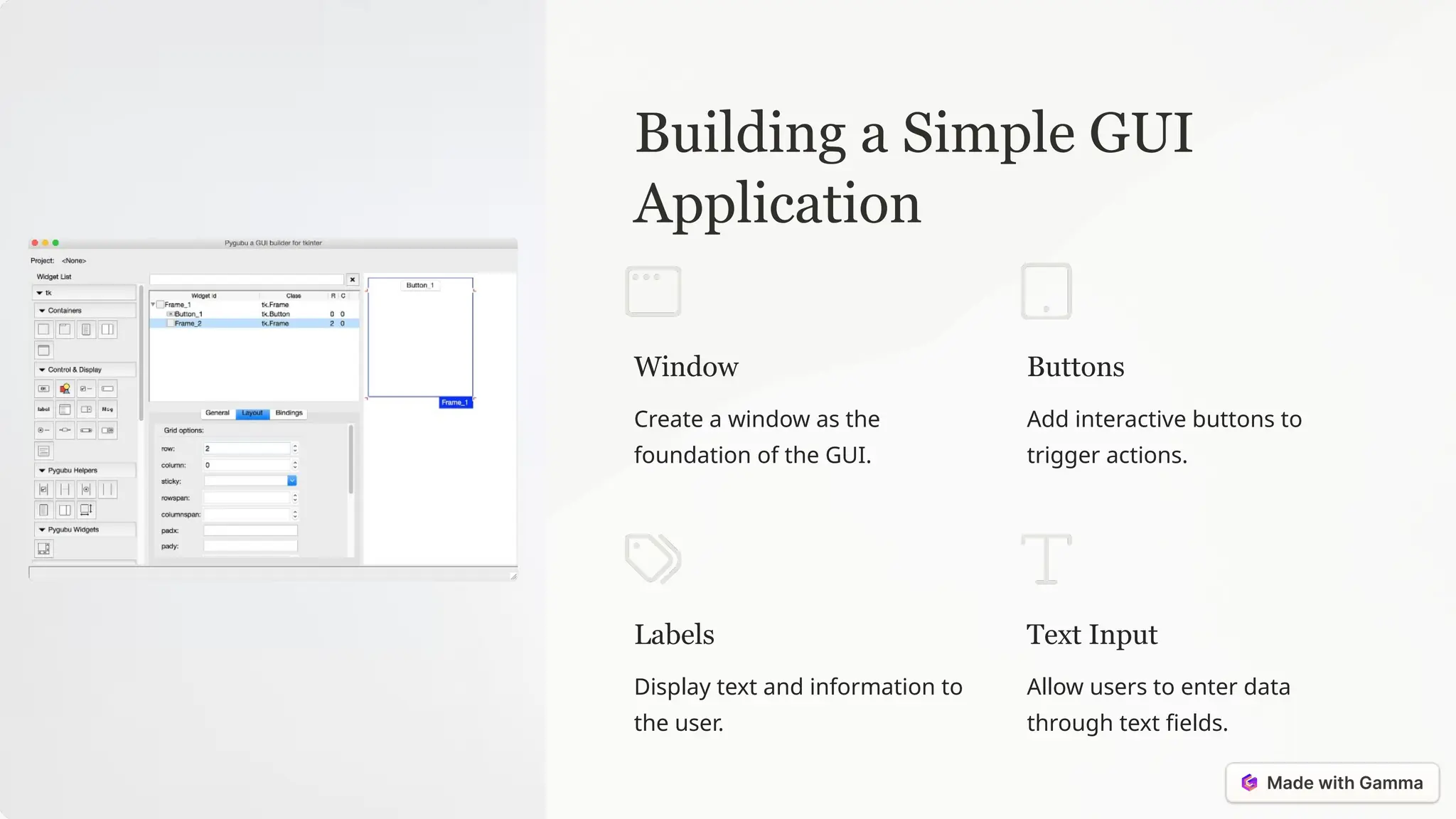 Introductiontopythonguippt Presentation Ppt