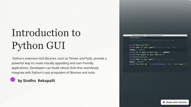 IntroductiontopythonGUI.ppt presentation | PPT