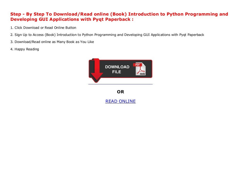 Book Introduction To Python Programming And Developing Gui Applicat…