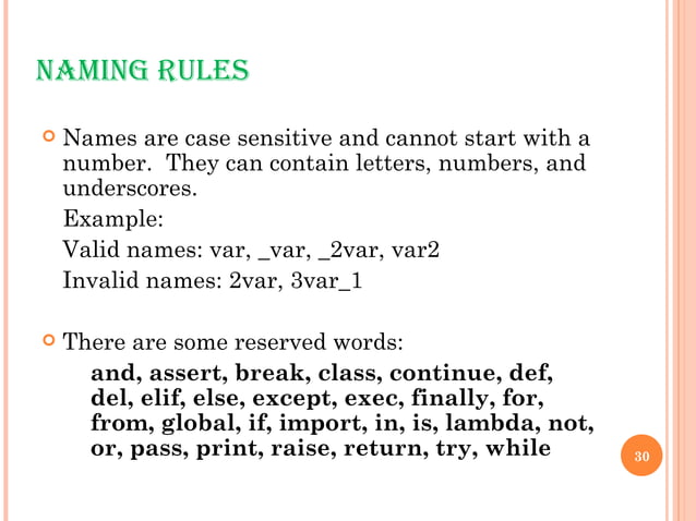 Introduction To Python | PPT