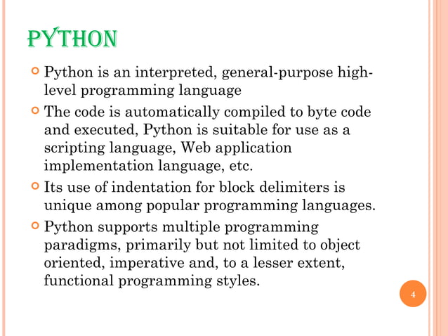 Introduction To Python | PPT