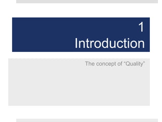 Introduction to Quality Management in higher education | PPT
