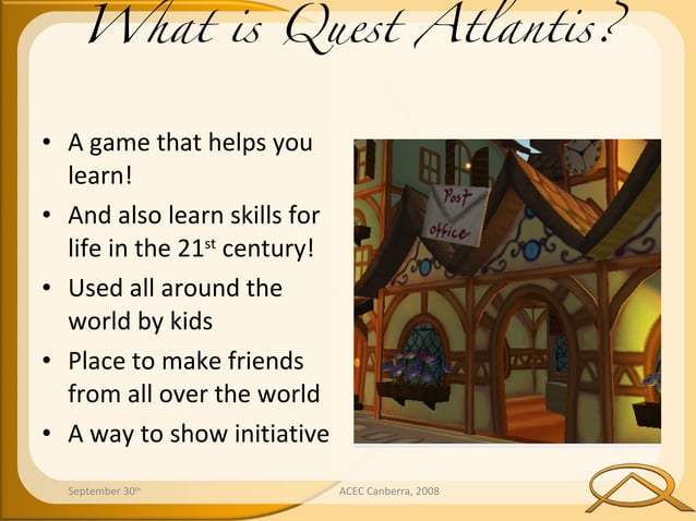 Introduction to Quest Atlantis | PPT