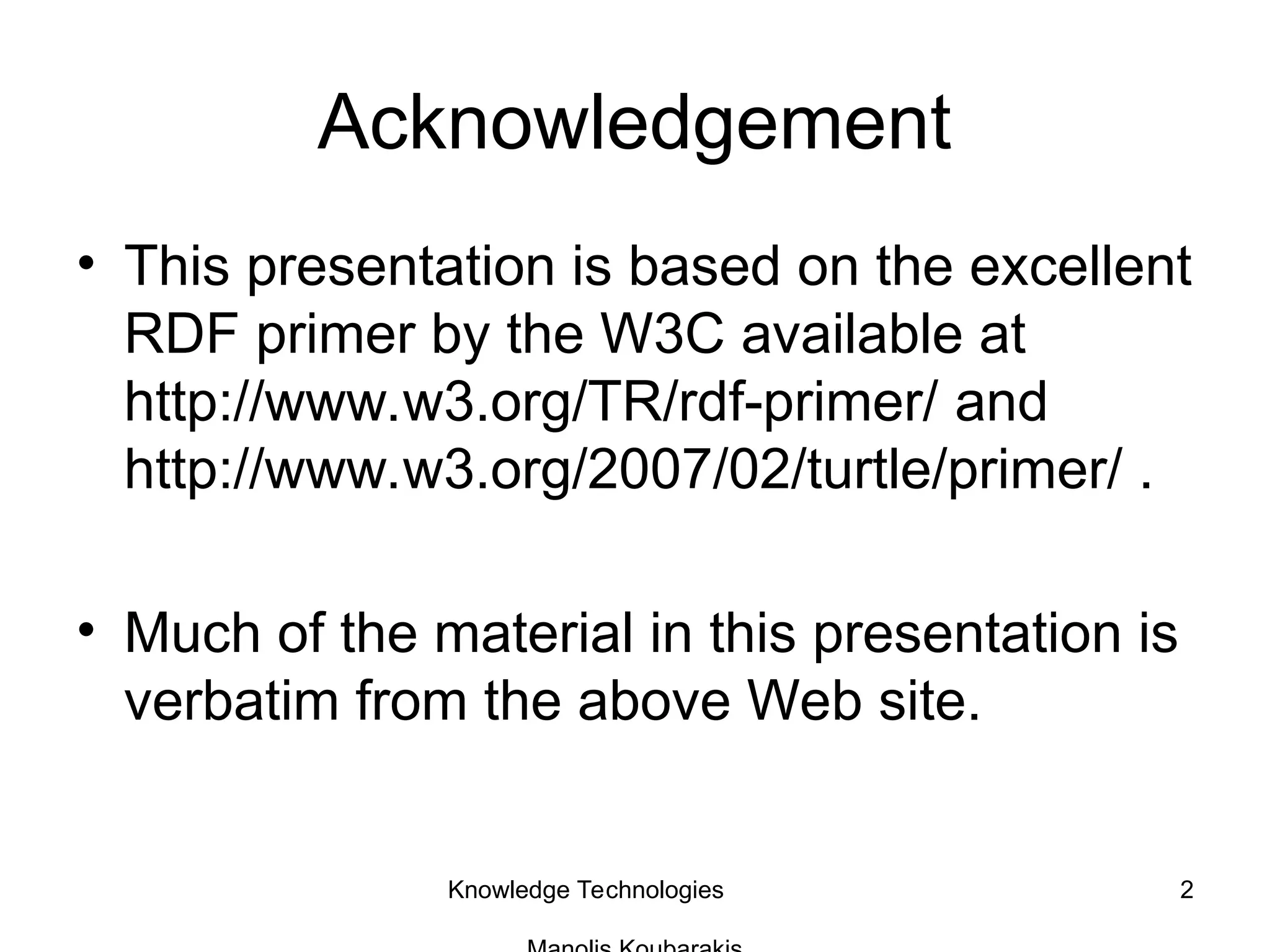 introduction-to-rdf-schema-revised complete | PPT