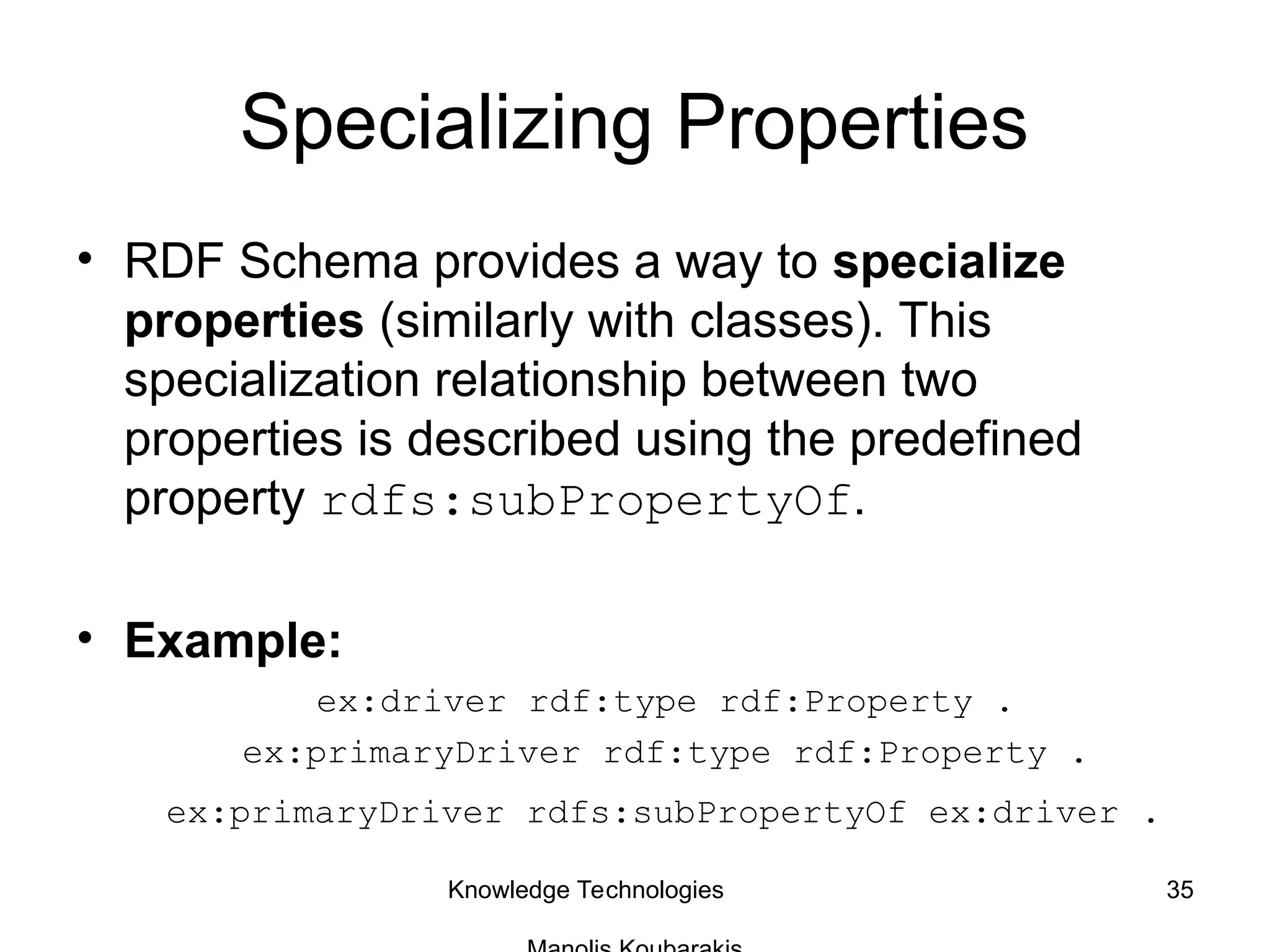 introduction-to-rdf-schema-revised complete | PPT