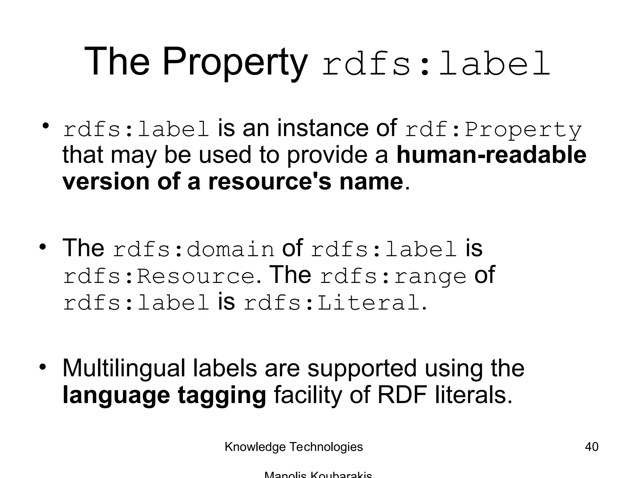 introduction-to-rdf-schema-revised complete | PPT