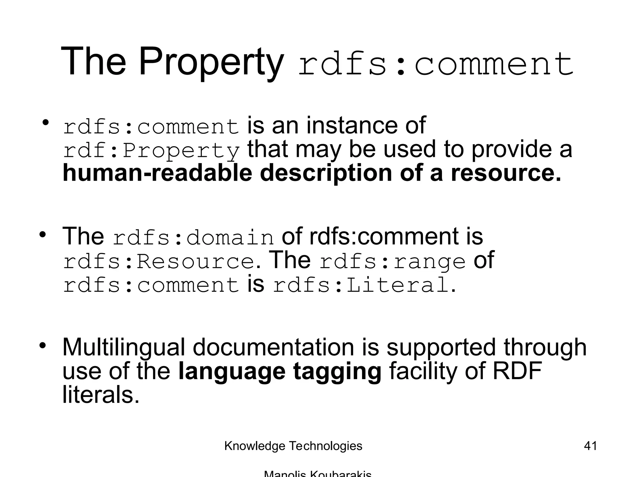 introduction-to-rdf-schema-revised complete | PPT