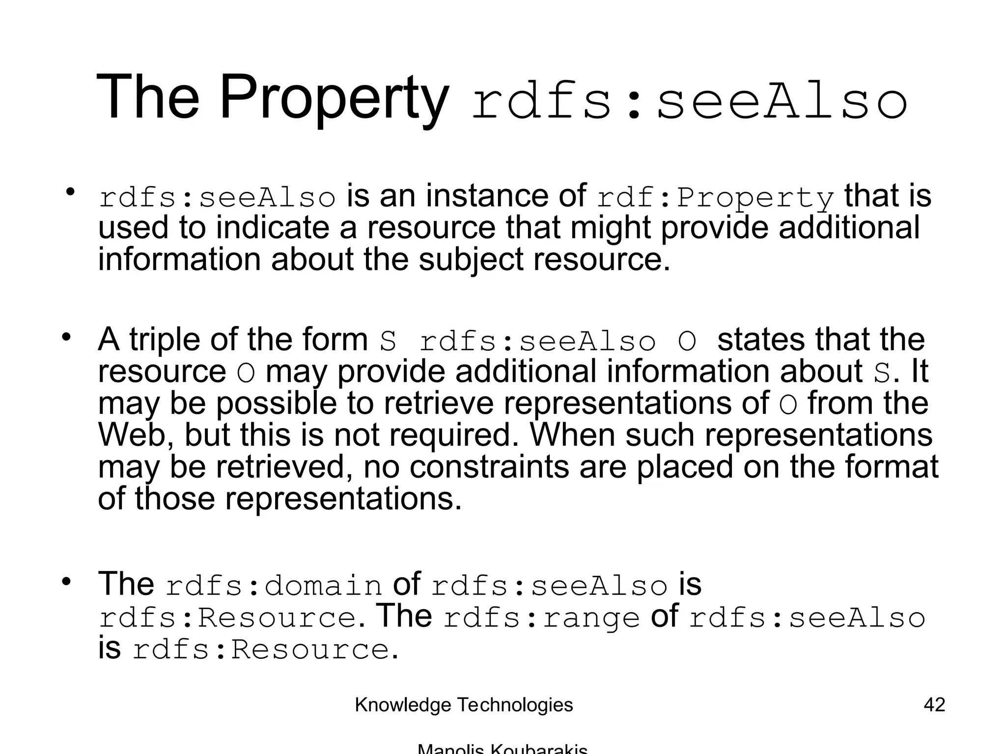 introduction-to-rdf-schema-revised complete | PPT