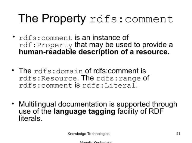 introduction-to-rdf-schema-revised complete | PPT