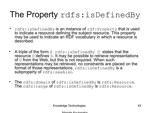 introduction-to-rdf-schema-revised complete | PPT