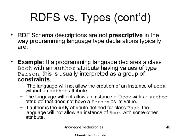 introduction-to-rdf-schema-revised complete | PPT