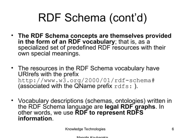 introduction-to-rdf-schema-revised complete | PPT