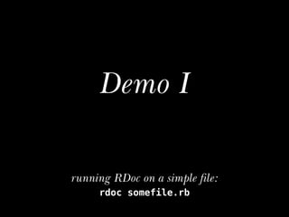 Introduction to RDoc | PPT