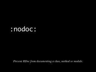 Introduction to RDoc | PPT