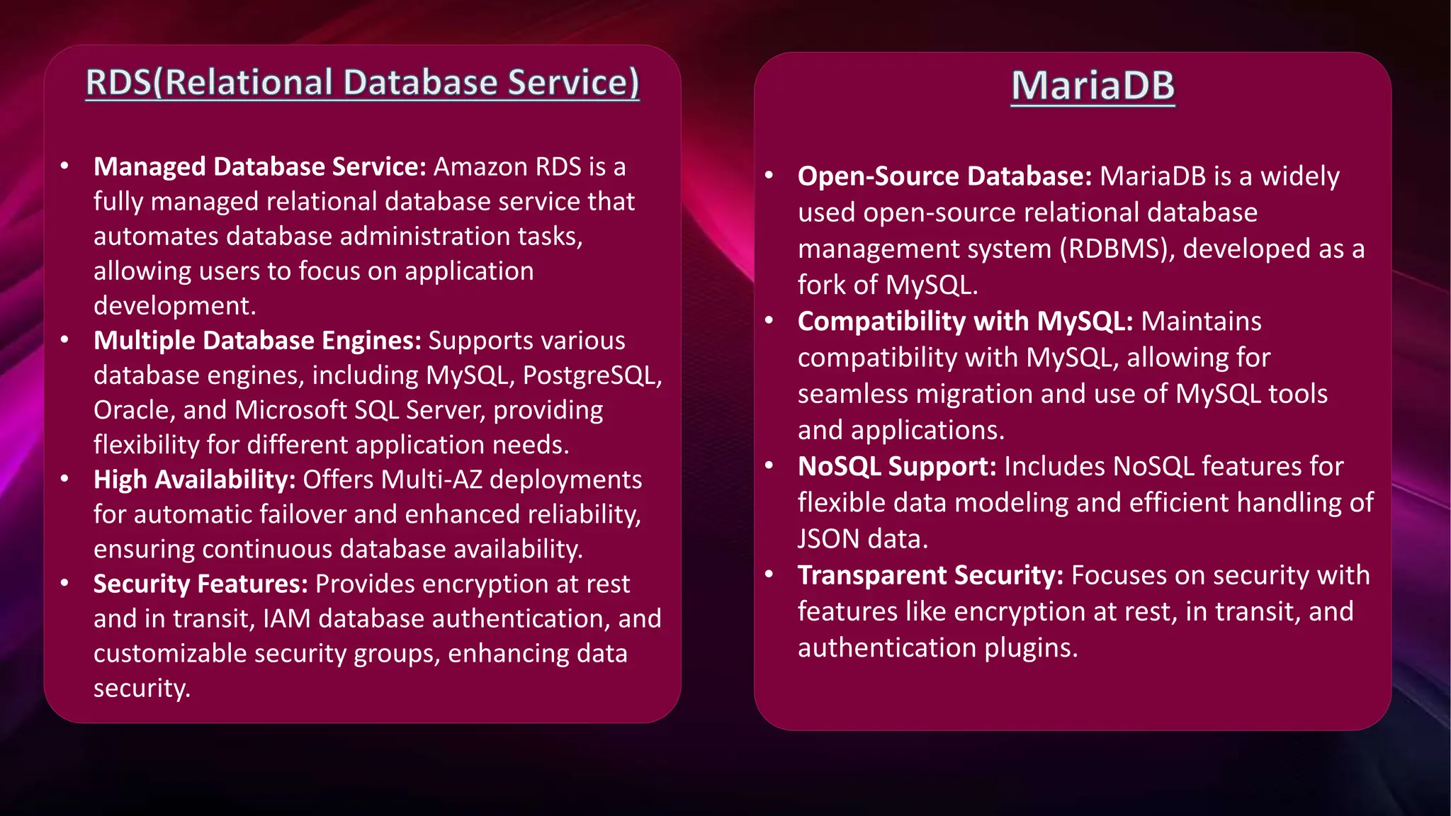 Introduction-to-RDS-and-MariaDB-Engine.pptx | Free Download