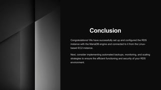 Introduction-to-RDS-and-MariaDB-Engine.pptx | Free Download