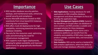 Introduction-to-RDS-and-MariaDB-Engine.pptx | Free Download