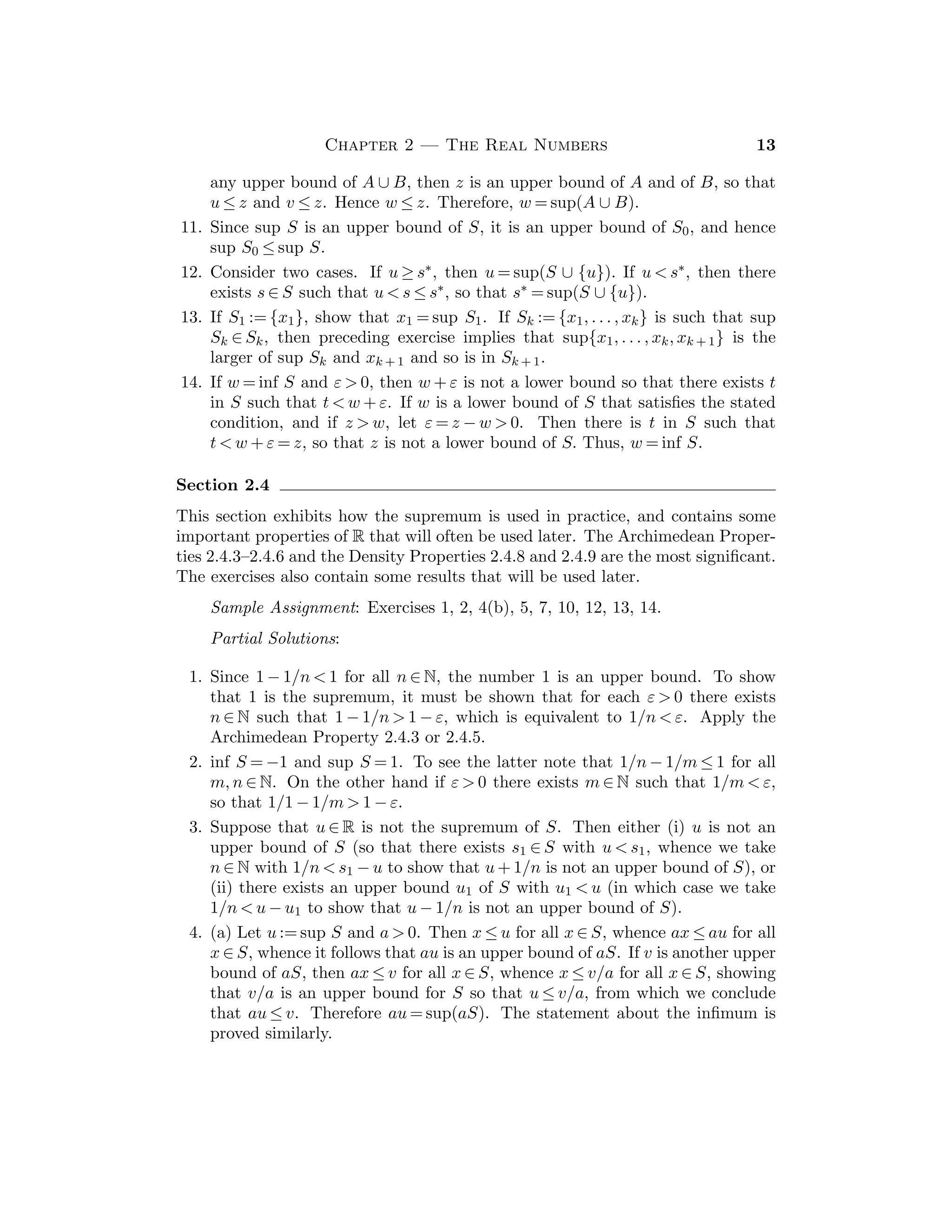 Introduction to Real Analysis 4th Edition Bartle Solutions Manual | PDF