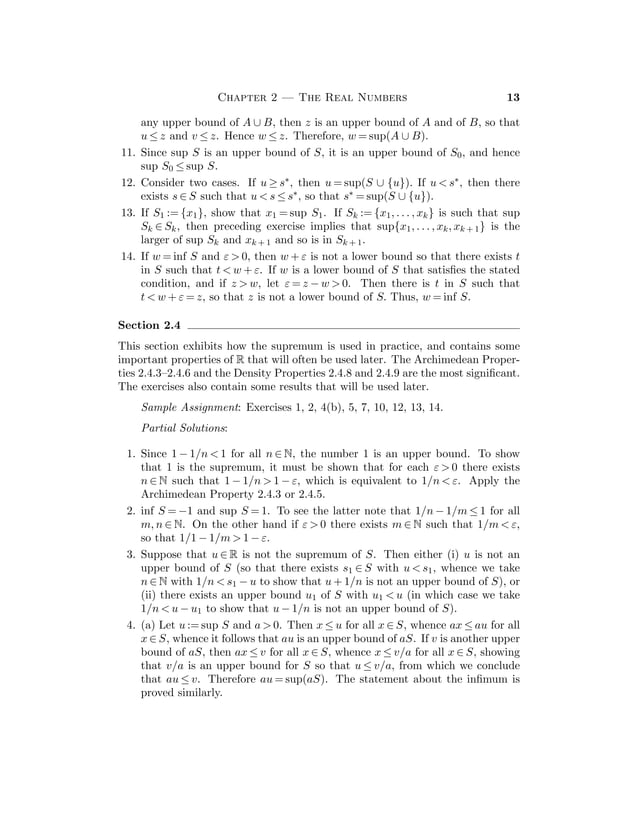 Introduction To Real Analysis 4th Edition Bartle Solutions Manual PDF
