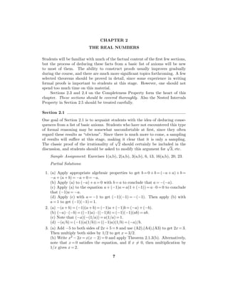 Introduction to Real Analysis 4th Edition Bartle Solutions Manual | PDF