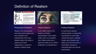 Introduction-to-Realism presentation.pptx | Modern Art | Fine Art