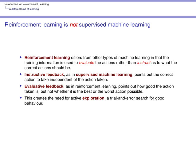 Introduction to Reinforcement Learning by Dr Paul Bilokon | PPT | Free ...