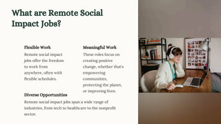Remote Social Impact Jobs | Venture with Impact | PPT