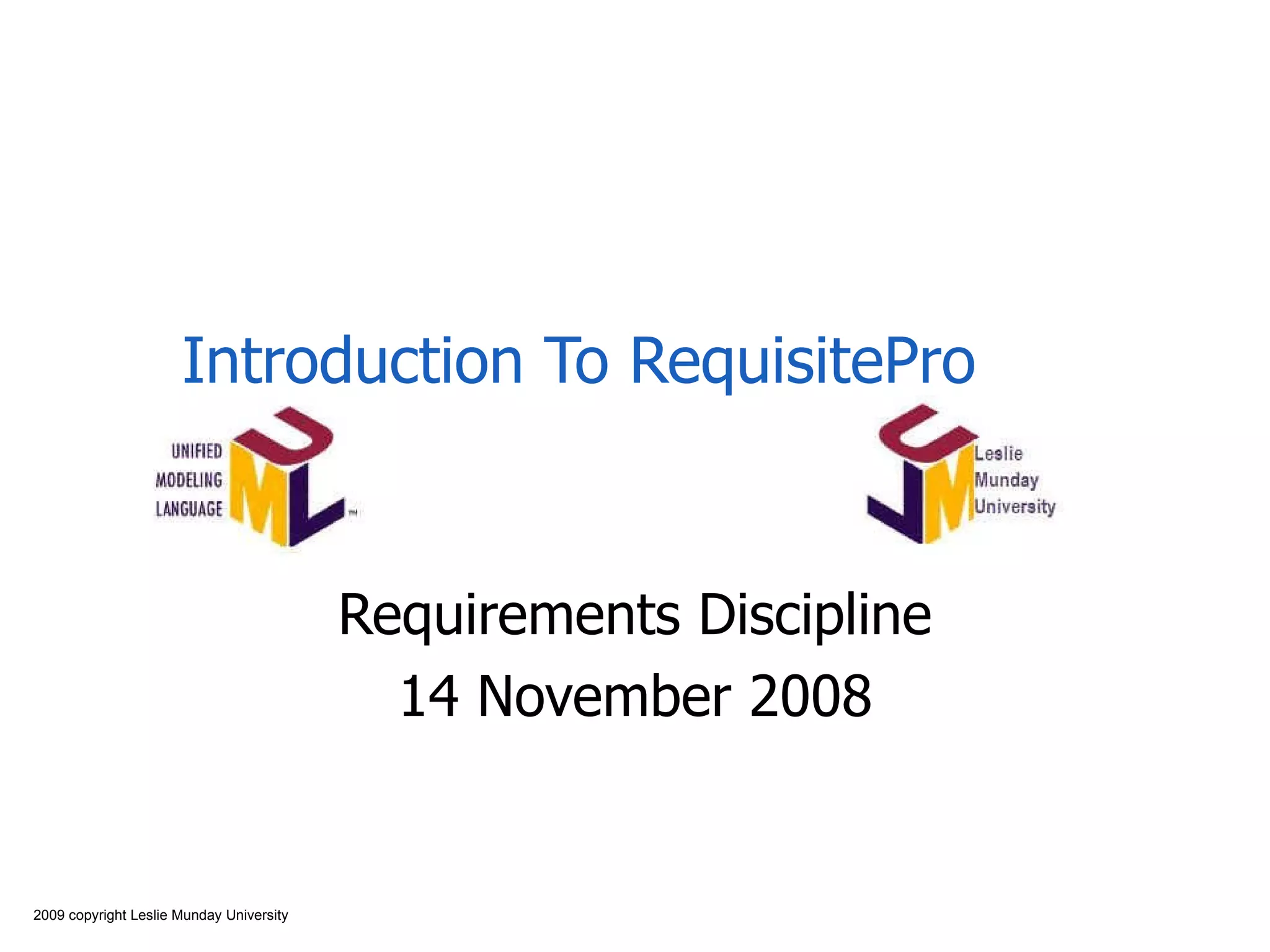 Introduction To ReqPro | PPT