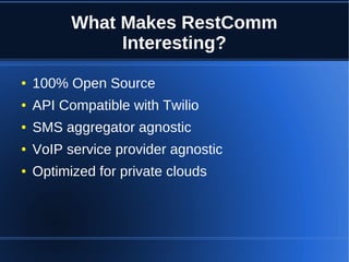 Introduction to RestComm - Mobicents Summit 2011 | PDF | Internet | Computing