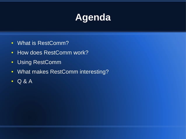 Introduction to RestComm - Mobicents Summit 2011 | PDF | Internet | Computing