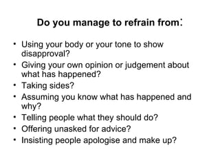 Introduction To Restorative Approaches In Organisations | PPT