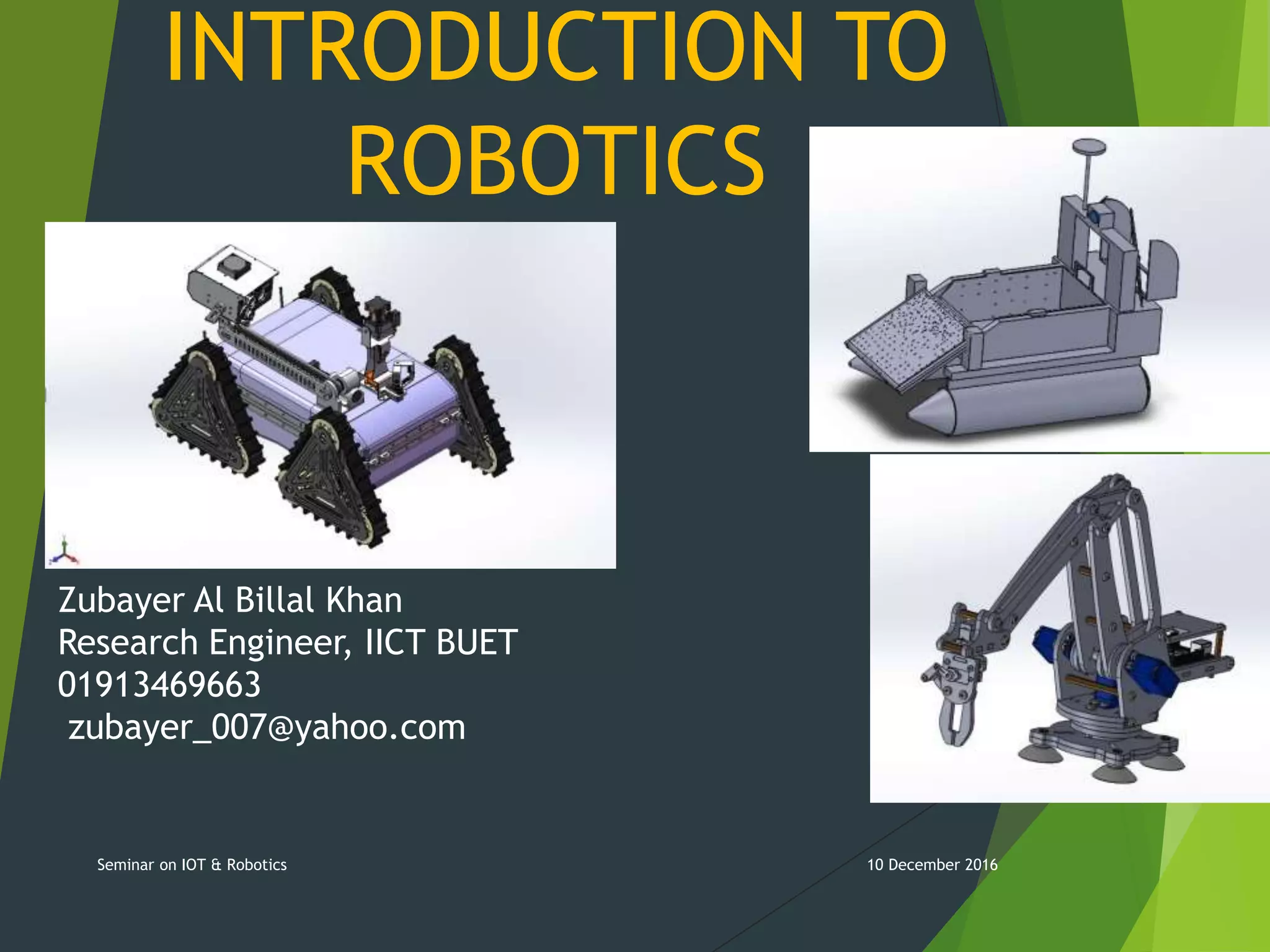 Introduction to Robotics | PPT