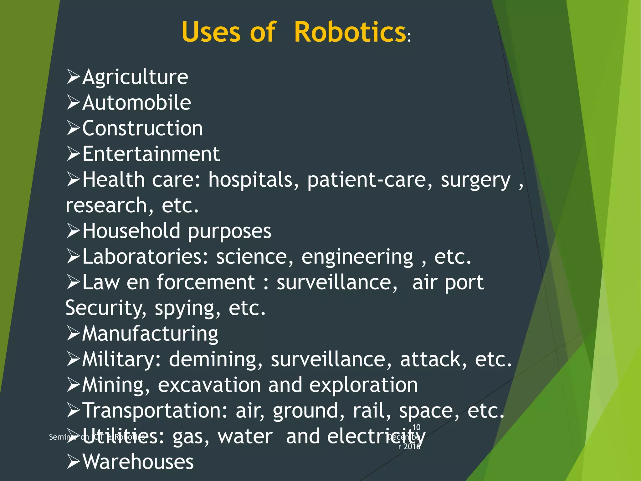 Introduction to Robotics | PPT